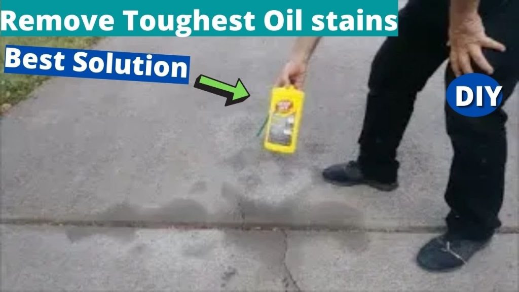 How to remove car engine oil from driveway - nodsauto.com